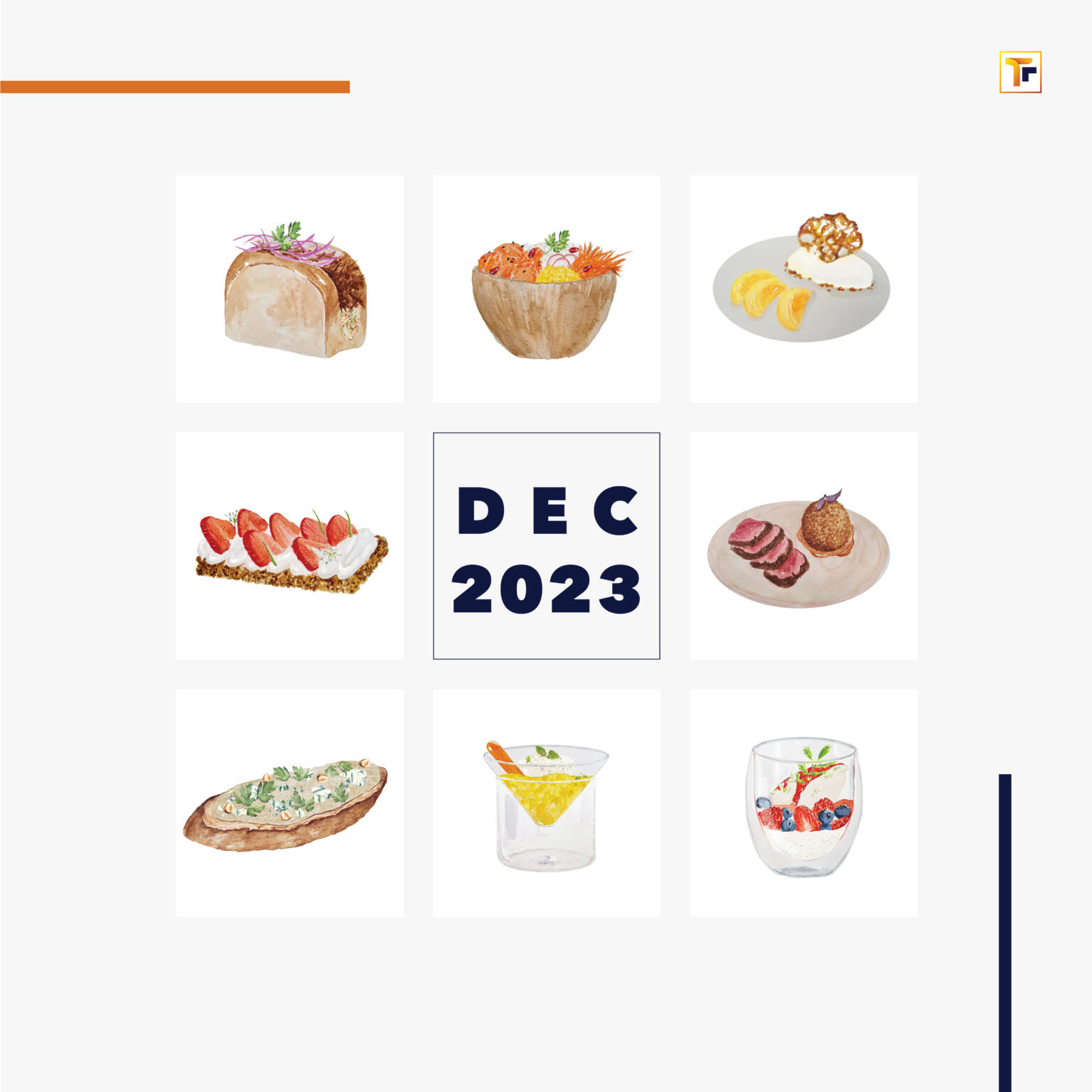 Le calendrier culinaire de Trait'Tendance : décembre ! - Trait'Tendance
